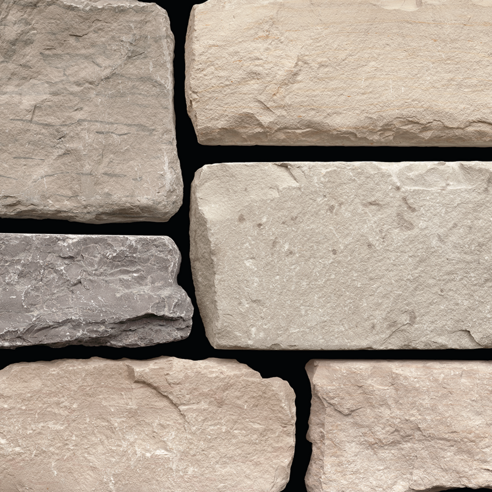 Foundry Hill Tumbled Random Heights - Thin Veneer - Flats