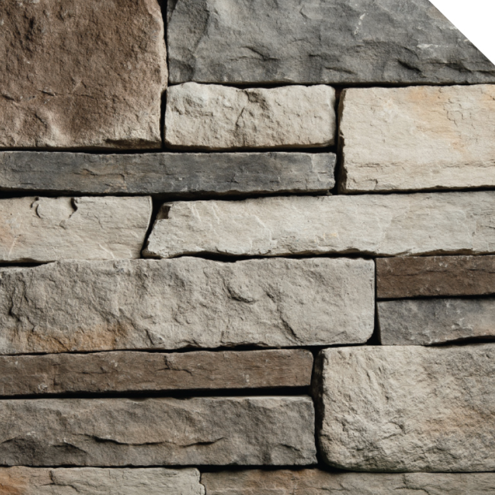 LEDCOB100TITA - Royal Stones Ledge/Cobble Stone Veneer Flat Titanium